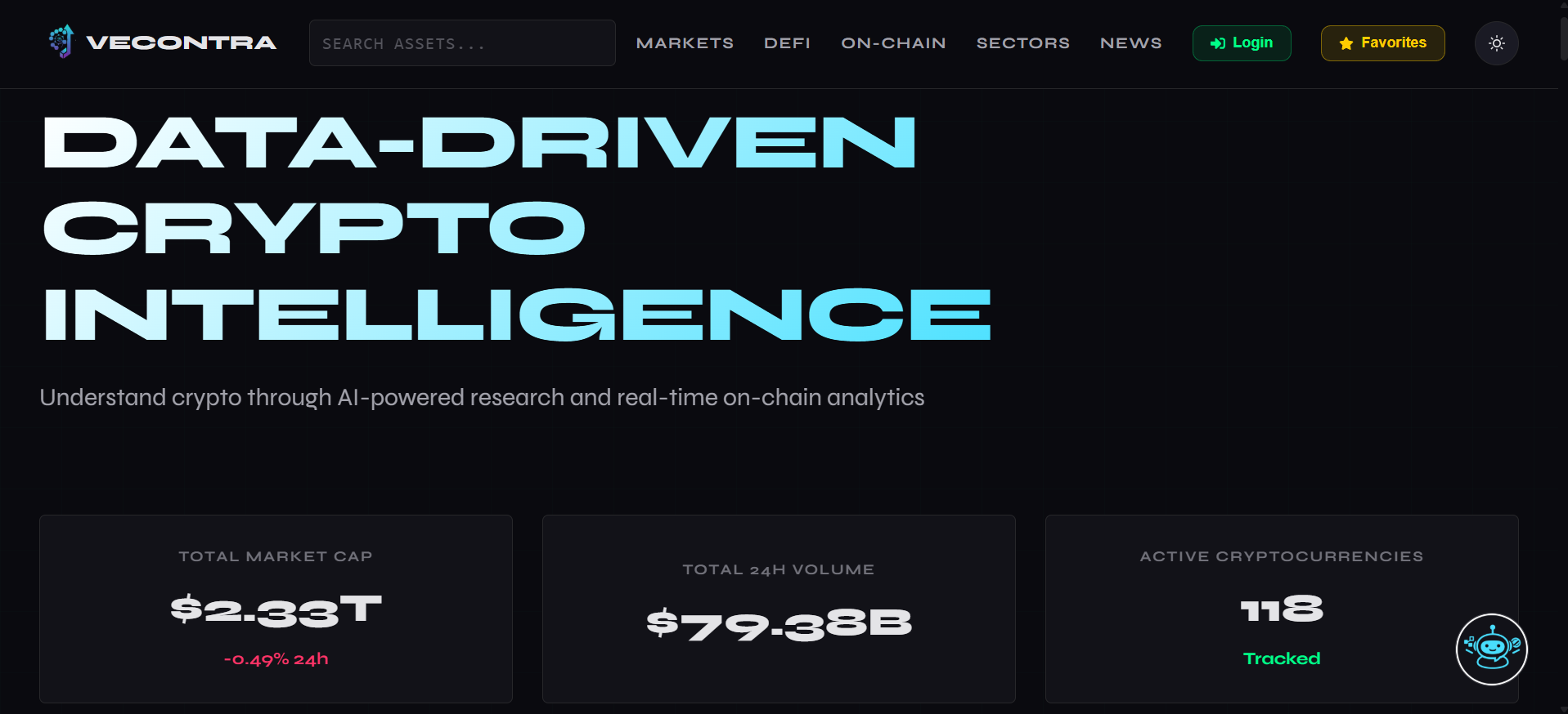Vecontra | Real-Time Crypto Analytics, DeFi Insights & AI Intelligence